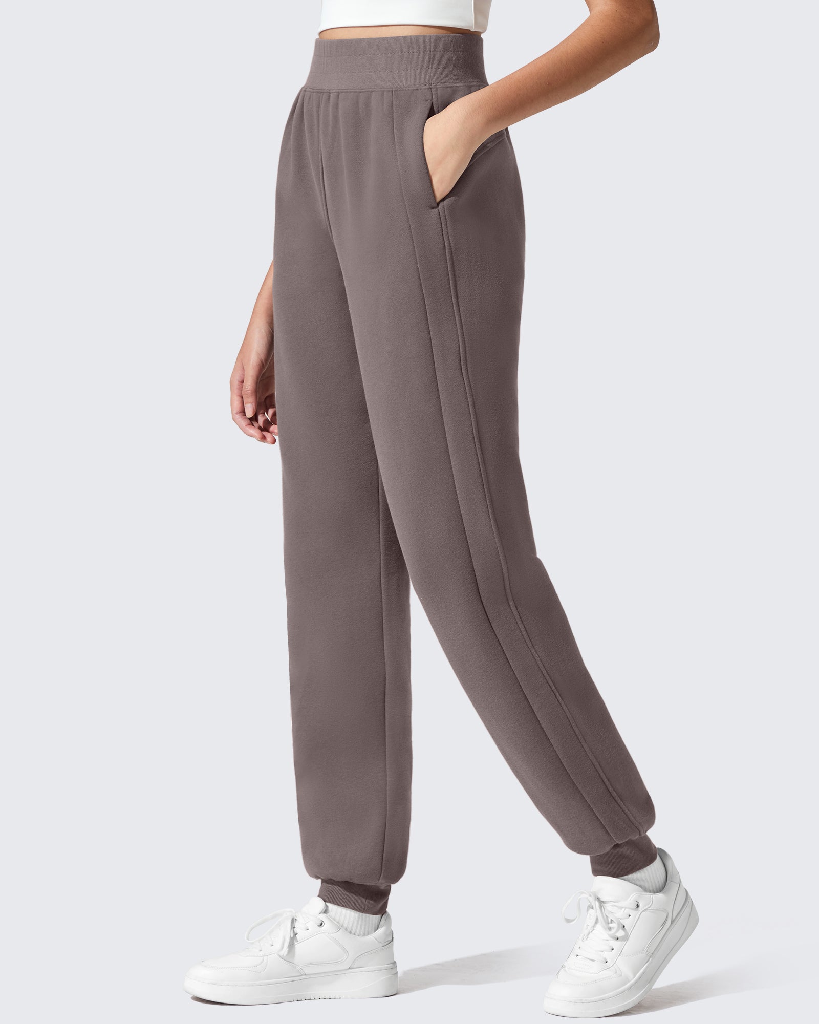 Women's Cotton Fleece Lined Joggers – G4Free Warm Therma