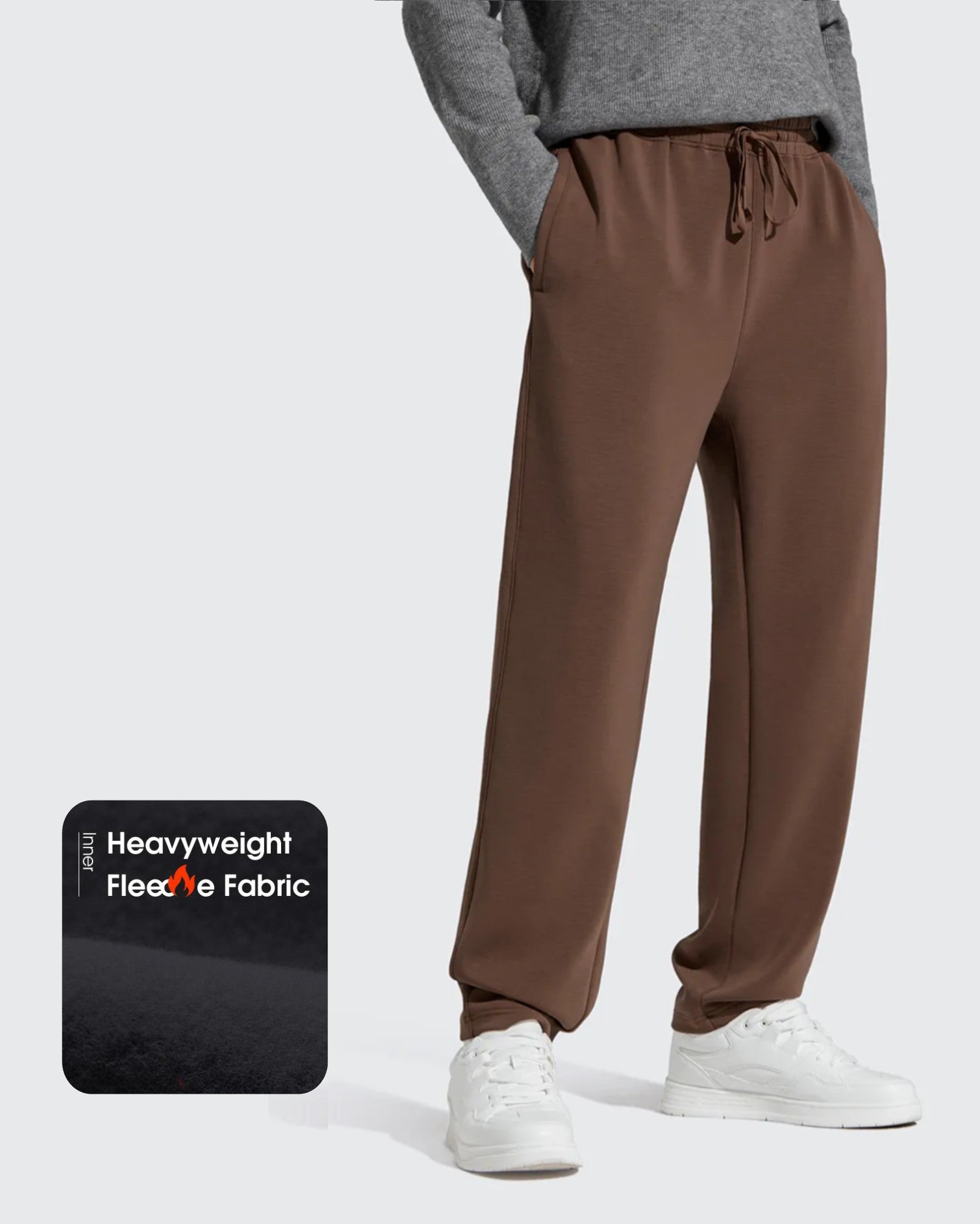 Men's Fleece-Lined Drawstring Thermal Sweatpants | G4Free